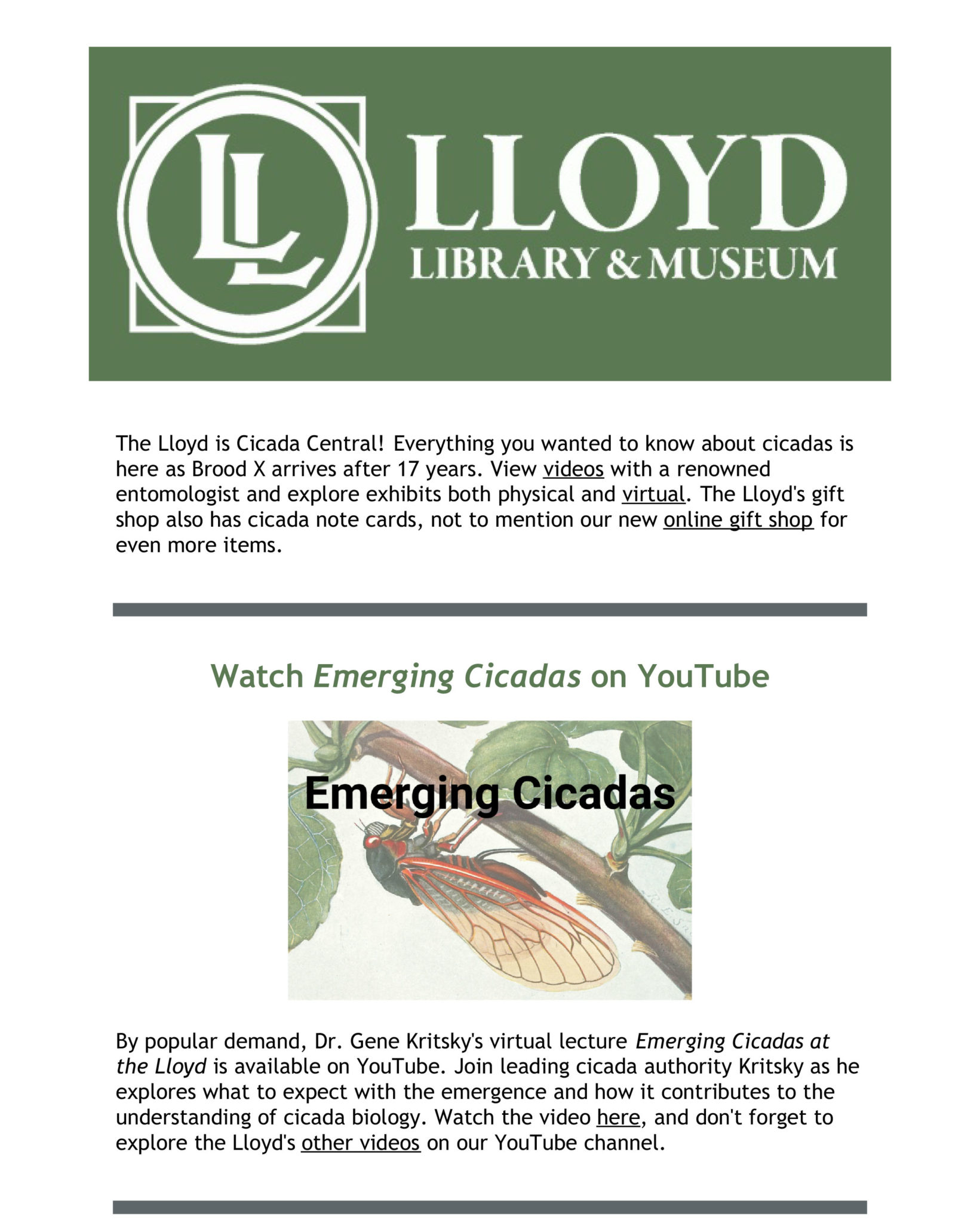 News & Events - Lloyd Library