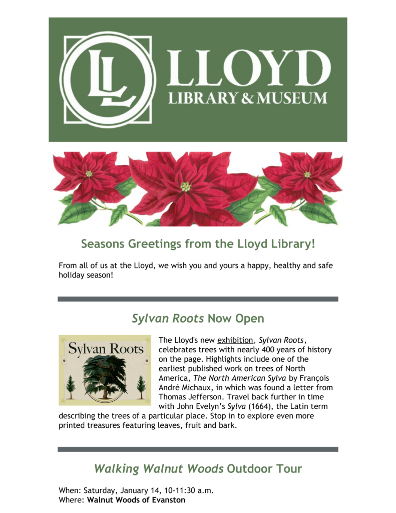News & Events - Lloyd Library